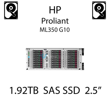 1.92TB 2.5" dedykowany dysk serwerowy SAS do serwera HP ProLiant ML350 ...