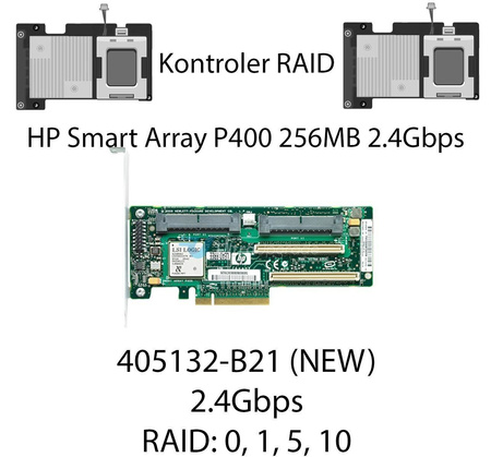 Kontroler RAID HP Smart Array P400 256MB 2.4Gbps - 405132-B21